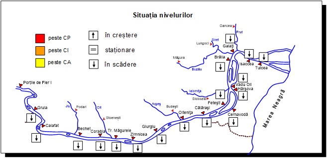 Diagnoza şi prognoza hidrologică pentru Dunăre la intrarea în ţară şi ...