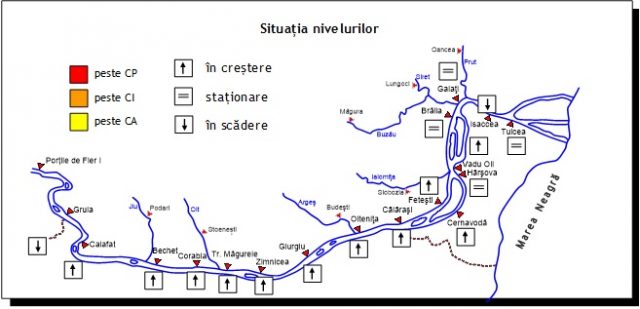 Diagnoza şi prognoza hidrologică pentru Dunăre la intrarea în ţară şi ...